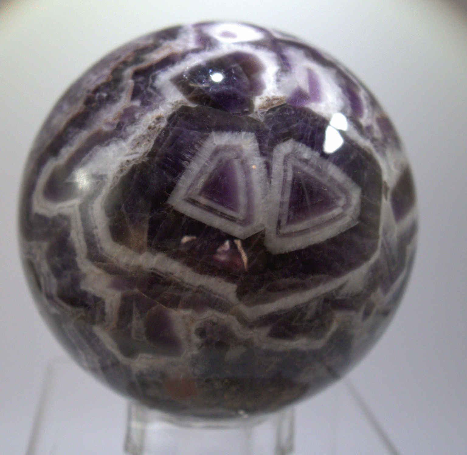 Large Chevron Amethyst Sphere – Earth Energy Rocks